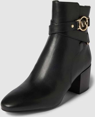 Michael Kors Stiefeletten aus Leder mit Label-Applikation
