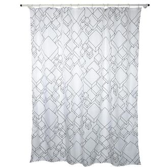 Spirella Rideau de Douche Polyester Peer 180x200cm Blanc