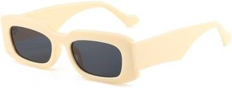 Generic Lunettes De Soleil D&eacute;coratives For Hommes Et Femmes, &Agrave; Petite Monture, Id&eacute;ales For Les Vacances, Le Shopping Ou Lext&eacute;rieur(Beige)
