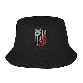 Generic Chapeau De Godet Moto Tout-Terrain Am&eacute;ricaine Chapeaux De Visi&egrave;re Pliable Respirant Bonnet De Soleil, pour De P&ecirc;che, La Randonn&eacute;e, Le Camping, 56-58cm