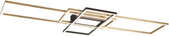 Trio plafonnier, irvine incl. 1 x LED,SMD,60,0 WATT,3000-6500K,7100 lm. corps: m&eacute;tal, laiton mat L:105,0CM, L:42,0CM, H:6,5CM