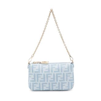 Fendi Pochette Baguette - - Bags - Damen - Blau - ONE SIZE