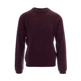 Emporio Armani Pull &agrave; col rond - Homme - Pulls - Rouge - Taille: M