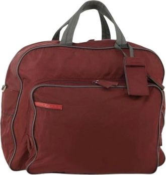 Prada Sac de week-end vintage en nylon Pre-owned - Femme - Pre-owned - Rouge - Taille: ONE Size