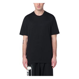 Yohji Yamamoto Homme, Tops, Noir, Taille: S T-shirt col rond à manches courtes