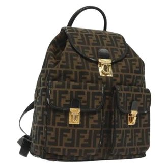 Fendi Pre-owned Vintage Zucca Canvas Rucksack - - Pre-owned - Damen - Braun - ONE SIZE