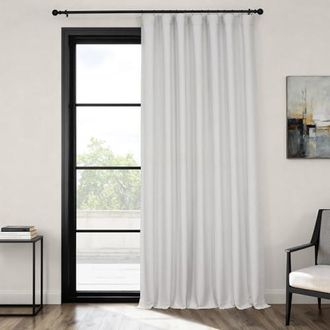 Half Price Drapes Vorhänge aus Kunstleinen, strukturiert, Raumverdunkelungsvorhänge für Schlafzimmer, 274 cm lang (1 Panel), extra breite Vorhänge für Wohnzimmer, Heimd