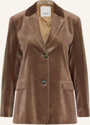 Max Mara Samtblazer Agata braun
