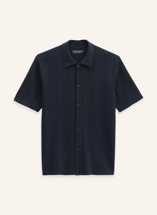 Marc O'Polo Marc Opolo Strick-Shirt blau