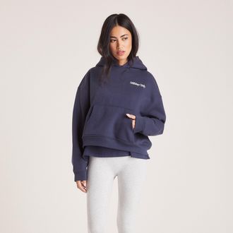 Lounge Kastenf&ouml;rmiges Hoodie - Tintenblau - XS