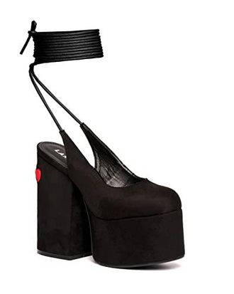 Lamoda Femme Tainted Love Super Chaussures de Court, Suede Noire, 38 EU