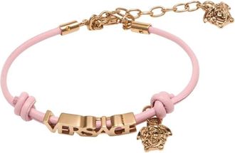 Versace Lederarmband - - Accessories - Damen - Rosa - ONE SIZE