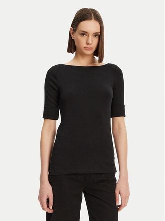 Lauren Ralph Lauren Bluse Brs-Knits 200654963 Schwarz Regular Fit