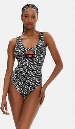 HUGO BOSS Badeanzug Monogram 50534966 Schwarz