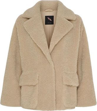 BTF-CPH Btfcph, Femme, Vestes, Beige, Taille: 40 FR Veste en fausse fourrure retourn&eacute;e