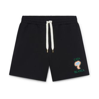 Casablanca Homme, Shorts, Noir, Taille: S Rainbow Mushroom Sweatshorts