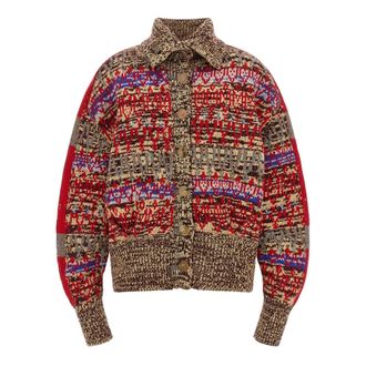 Dries Van Noten Teda Cardigan - Femme - Pulls - Multicolore - Taille: 42 FR