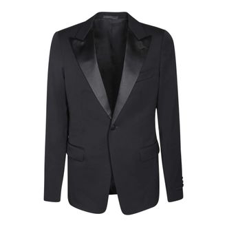 Lanvin Schwarzer Wollblazer Stilvoll Formal - - Jackets - Herren - Schwarzk - S