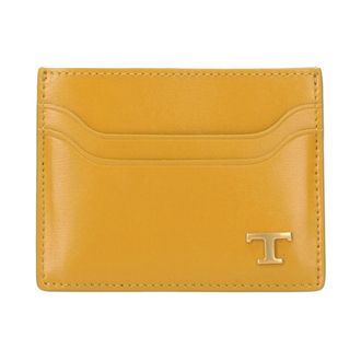 Tod's Gelbe Leder Kartenhalter Brieftasche - - Accessories - Herren - Gelb - ONE SIZE