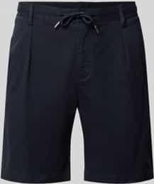 Profuomo Straight Fit Shorts mit Bundfalten