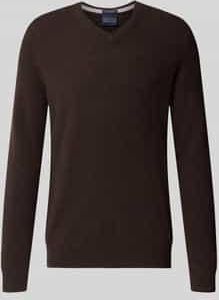 Christian Berg Strickpullover aus Kaschmir mit V-Ausschnitt