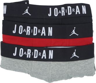 Nike Jordan Herren Flight Cotton Core 3Pk Boxershorts, Gym Red/Black, L