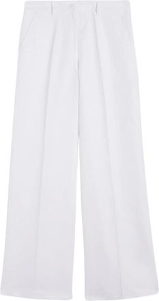 Aspesi Femme, Pantalons, Blanc, Taille: 36 FR Pantalon Large Taille Haute en Gabardine