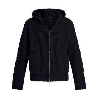 Etro Gestrickte Kapuzenpullover - - Knitwear - Herren - Blau - L