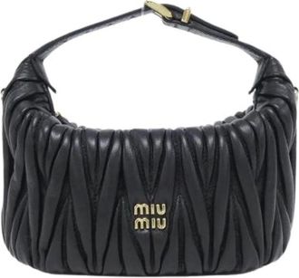 Miu Miu Pre-owned Sac Matelasse MIU - Femme - Pre-owned - Noir - Taille: ONE Size