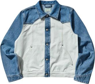 Aries Homme, Vestes, Multicolore, Taille: L Veste de travail Western Patchwork