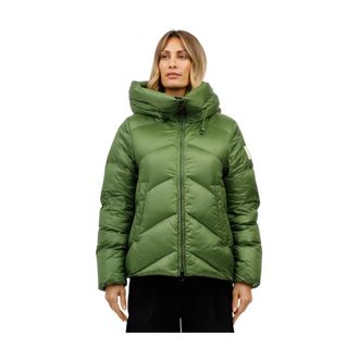 Afterlabel Kurze gl&auml;nzende Nylon Helsinki Jacke - - Jackets - Damen - Gr&uuml;n - L