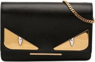 Fendi Pre-owned Portefeuille &agrave; cha&icirc;ne - Femme - Pre-owned - Noir - Taille: ONE Size