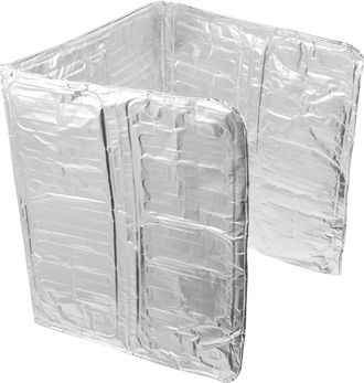 Healifty &Ouml;lspritzschutz aus Aluminiumfolie Hitzebest&auml;ndige Spritzschutzblende f&uuml;r Herd und Wand Faltbar Leicht zu Reinigen K&uuml;chen Schutzplatte gegen Fettspritz