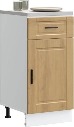 vidaXL Vidaxl - Armoire de cuisine Porto ch&ecirc;ne artisanal bois ding&eacute;nierie