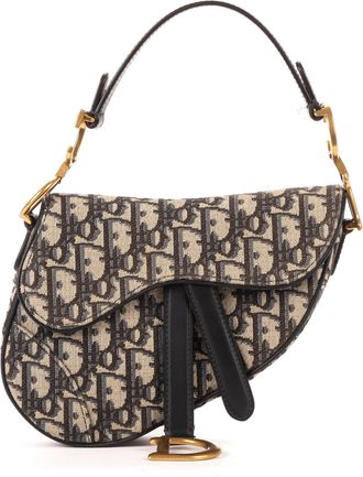 Dior Crossbody Bags - Oblique Saddle Mini - Gr. unisize - in Blau - f&uuml;r Damen