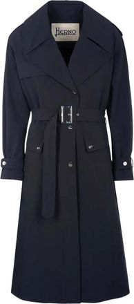 Herno Eleganter Mantel - - Coats - Damen - Blau - 4XS
