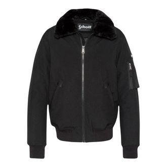 Schott NYC Bomber Jacket - Homme - Vestes - Noir - Taille: S