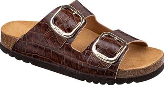 Dr. Scholls Scholl NOELLE Leather Croco Print Brown
