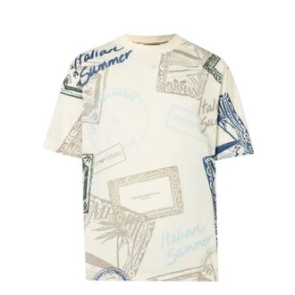 Emporio Armani Homme, Tops, Multicolore, Taille: M Af24857.M0359 T-shirt