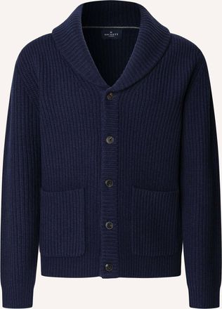 Hackett Strickjacken Cardigan Rib Shawl Cardi blau