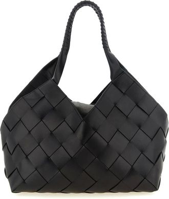 Dragon Diffusion Panier en cuir tress&eacute; - Femme - Sacs - Noir - Taille: ONE Size