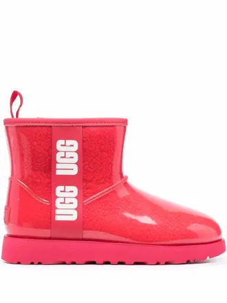 UGG bottes &agrave; logo imprim&eacute; - Rose