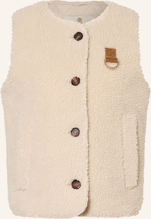 Barbour Teddyfell-Weste Bowes weiss