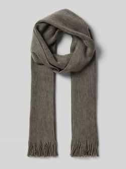 Christian Berg Schal aus Woll-Mix mit Fransen
