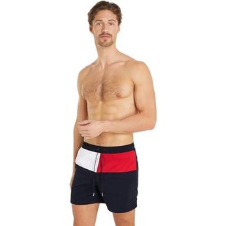 Tommy Hilfiger Short de Bain Homme Medium Drawstring Mi-Long, Bleu (Desert Sky), M
