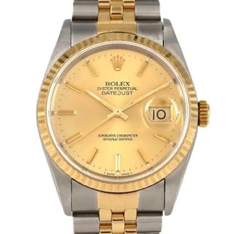 Rolex Pre-owned Datejust Edelstahl x Gelbgold Uhr 16233 - - Pre-owned - Herren - Gelb - ONE SIZE