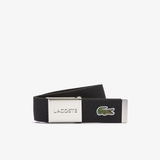 Lacoste Herren Rc2012 G&uuml;rtel, Schwarz (Noir 166), 95 (Herstellergr&ouml;&szlig;e: 110)