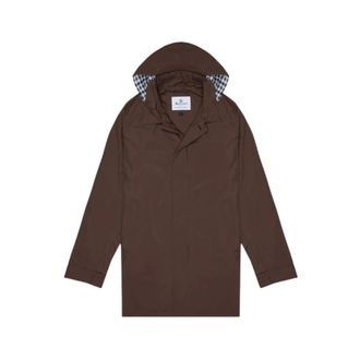 Aquascutum Homme, Manteaux, Brun, Taille: 2XL Imperm&eacute;able l&eacute;ger &agrave; capuche