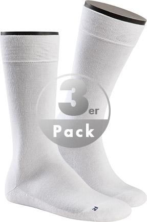 Hudson Herren Socken wei&szlig; Baumwolle & Mix unifarben