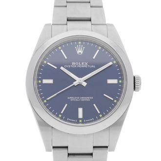 Rolex Uhren - Oyster Perpetual - Gr. unisize - in Blau - f&uuml;r Damen